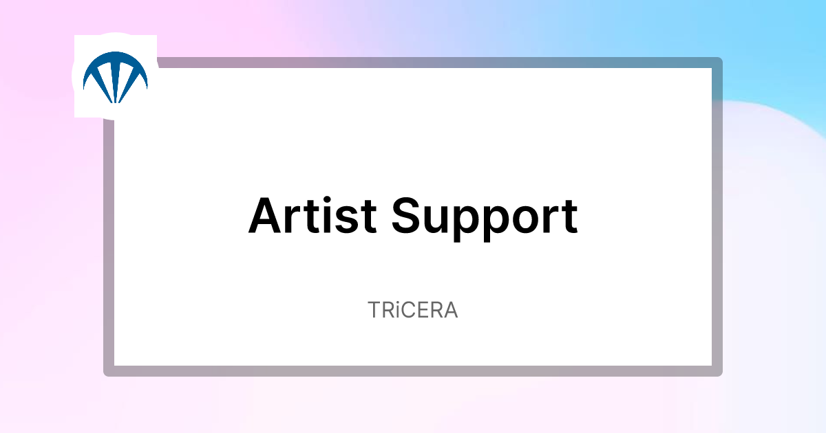 Artist Support
